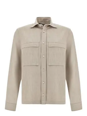 Paul & Shark Overshirt In Jersely® Sahara