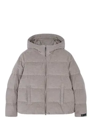 Paul & Shark Cashmere And Cotton Velvet Jacket - Medium Taupe