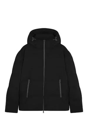 Paul & Shark Typhoon Platinum Hooded Down Jacket - Black