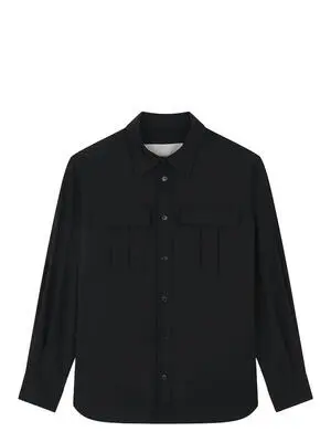 Paul & Shark Stretch Wool Overshirt - Black