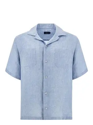 Paul & Shark Linen Shirt - Light Blue