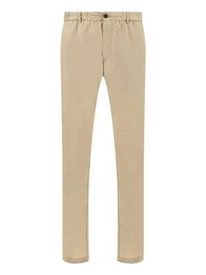 Paul & Shark Chino Pants In Ultralight Poplin Cotton - Sahara