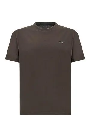 Paul & Shark Cotton Jersey T-shirt Brown