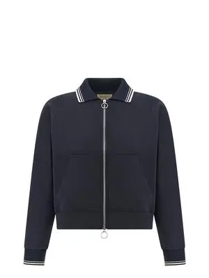 Paul & Shark Cotton Zip Up Sweatshirt - Blue