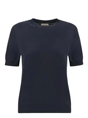 Paul & Shark Fresco Cotton Crew Neck Sweater - Blue