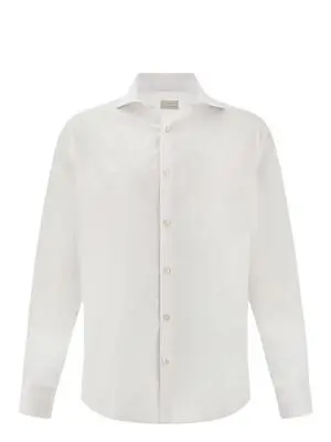 Paul & Shark Garment‑dyed Cotton Voile Shirt - White