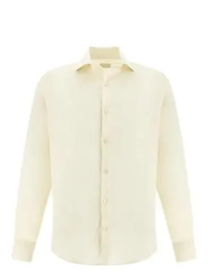 Paul & Shark Garment‑dyed Cotton Voile Shirt - Beige