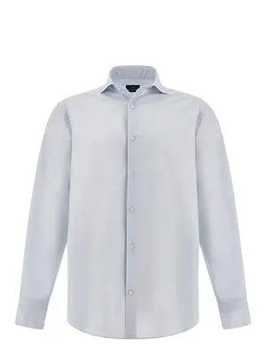 Paul & Shark Garment‑dyed Cotton Voile Shirt - Skyride