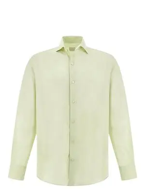 Paul & Shark Garment‑dyed Cotton Voile Shirt - Meadow Mist