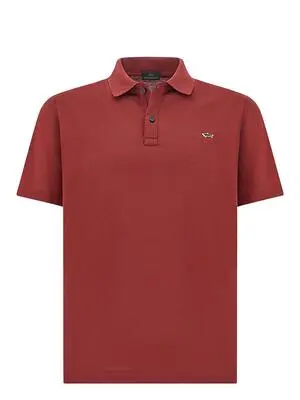 Paul & Shark Double Piqué Cotton Polo - Ruby Wine