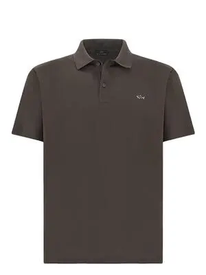 Paul & Shark Double Piqué Cotton Polo - Brown