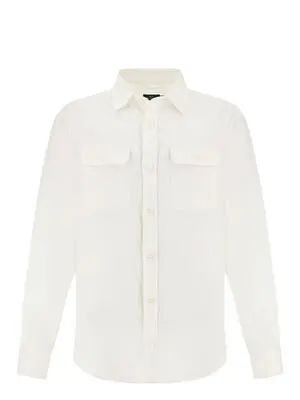 Paul & Shark Linen Overshirt - White