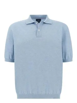 Paul & Shark Polo Shirt In Fresh Cotton - Allure