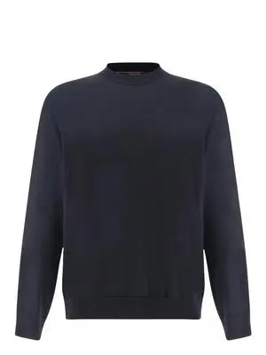 Paul & Shark 140’s Superfine Merino Wool Crewneck Sweater - Blue