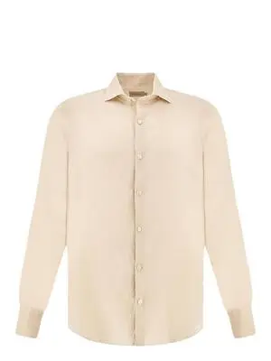 Paul & Shark Garment‑dyed Linen Shirt - Beige