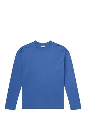 Dries Van Noten Hegland Cotton-jersey T-shirt - Blue