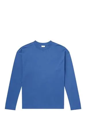 Dries Van Noten Hegland Cotton-jersey T-shirt - Blue