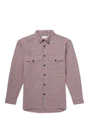 Dries Van Noten Checked Cotton-blend Flannel Shirt - Red