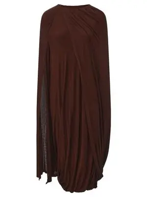 FRONT ROW SHOP Opera Twisted Jersey Dress Cocoa - Brown