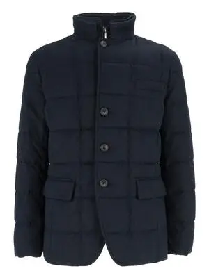FAY Padded Quilted Jacket - Blue