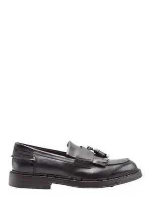 DOUCAL'S Adler Loafers With Tassels In Calf Leather - Brown