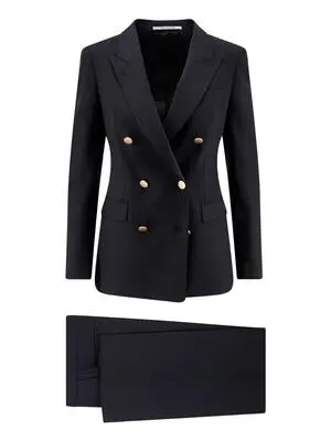 Tagliatore Parigi Bistretch Virgin Wool Suit - Black