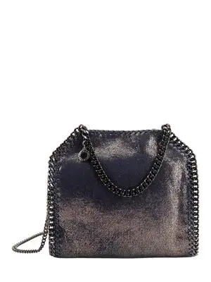 Stella McCartney Falabella Mini Vegan Faux Leather Crossbody Bag Blue
