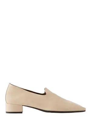 HERBERT LEVINE Soft Touch 35 Leather Loafers - Ivory