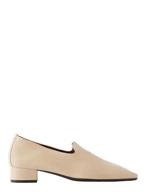 HERBERT LEVINE Soft Touch Leather Loafers - Neutrals