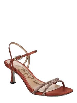 Sam Edelman Presley Embellished Square Toe Sandal - Ginger Copper