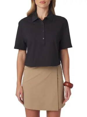 WILLIAMS ATHLETIC CLUB Morgan Athletic Polo - Black