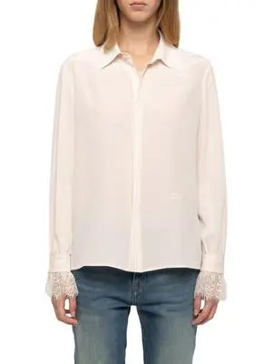 ZADIG&VOLTAIRE Thely Lace Silk Shirt