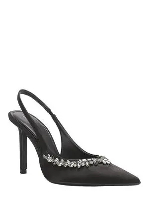 KNEETOES Kneetoes Cressida Crystal Embellished Stiletto Heel Slingback