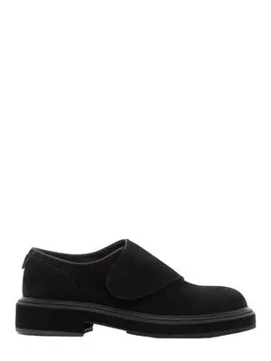 GIORGIO ARMANI Giorgio Armani Suede Monk Strap Slippers With Leather Lining And Rubber Sole