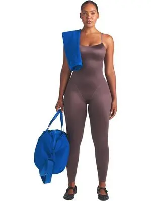 SKIMS Cami Top 26" One Piece | Deep Neutral | | Nike Satin Shine - Resin