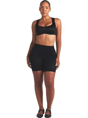 SKIMS Bonded Waist 7" Biker Short - Obsidian