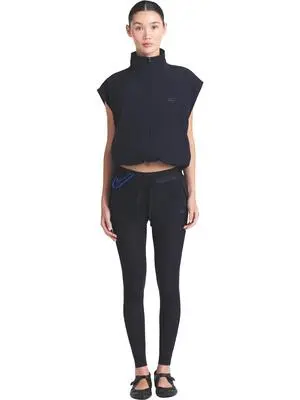 SKIMS Oversized Stretch Nylon Vest - Obsidian