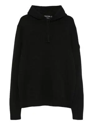 Canada Goose Canada Goose Logo Patch Knitted Hoodie Black