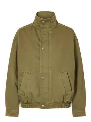 NILI LOTAN Klaire Cotton Shell Blouson Jacket