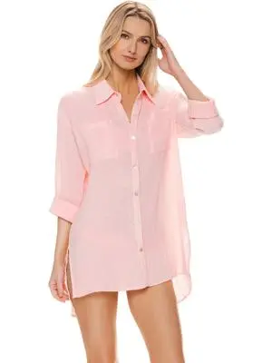 Helen Jon Island Shirt - Shell Pink