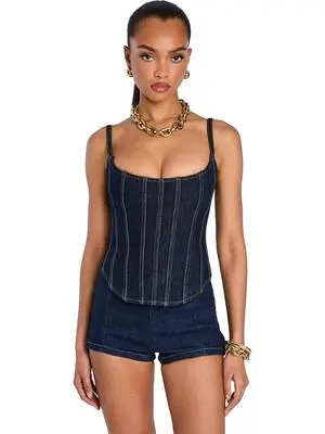 Retrofete Marishka Denim Top - Rinse