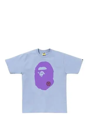 A BATHING APE Colors Big Ape Head Tee Shirt (ss26) Sax