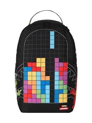 SPRAYGROUND Tetris With Diablo And Money Bear Backpack - Multicolor