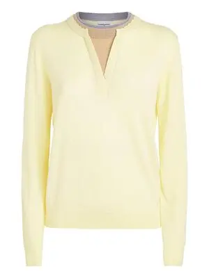 Claudie Pierlot Wool Layered Sweater - Yellow