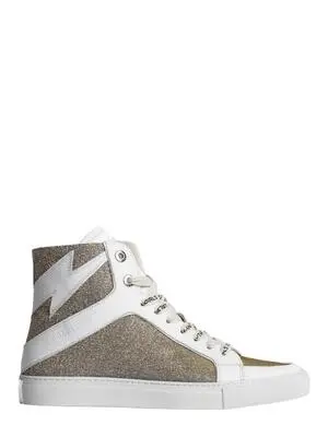 Zadig&Voltaire High Flash Sneakers - Silver