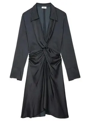 Zadig&Voltaire Rozo Satin Dress - Black
