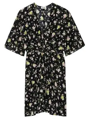 ZADIG&VOLTAIRE Rozom Soft Crinkle Roses Dress