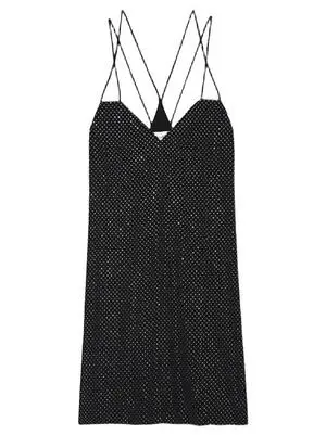 Zadig&Voltaire Rohana Diamanté Silk Dress - Black