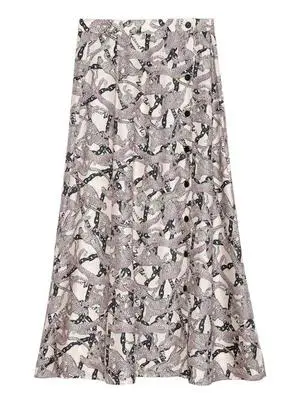 Zadig&Voltaire June Silk Skirt - Ecru