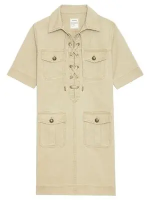 Zadig&Voltaire Zadig&Voltaire Military-Inspired Cotton Dress Erable